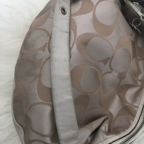 Coach | Bags | Coach Signature Ali Sateen Hobo Shoulder Bag | Poshmark